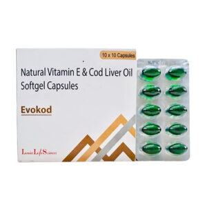 Natural Vitamin E & Cod Liver Oil Softgel Capsules | Luckys Pharma